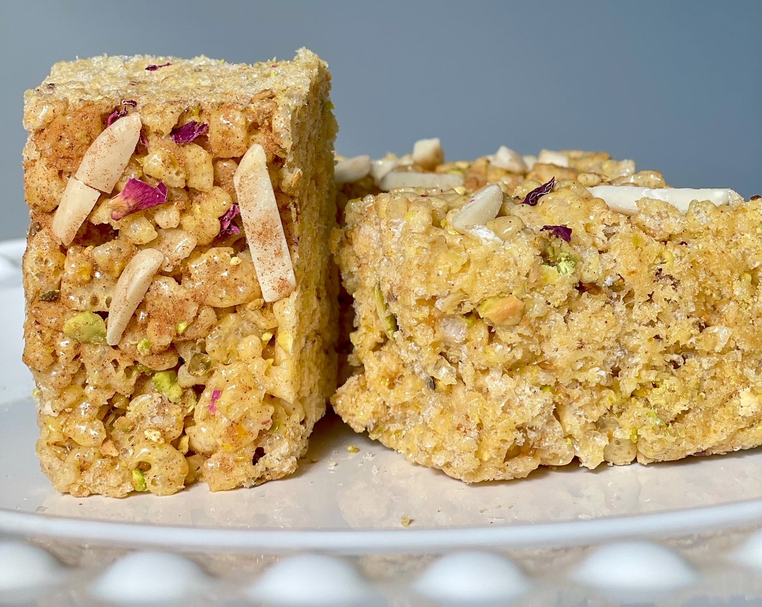 Sholeh Zard Rice Krispies Treats | Chef Koo's Kitchen